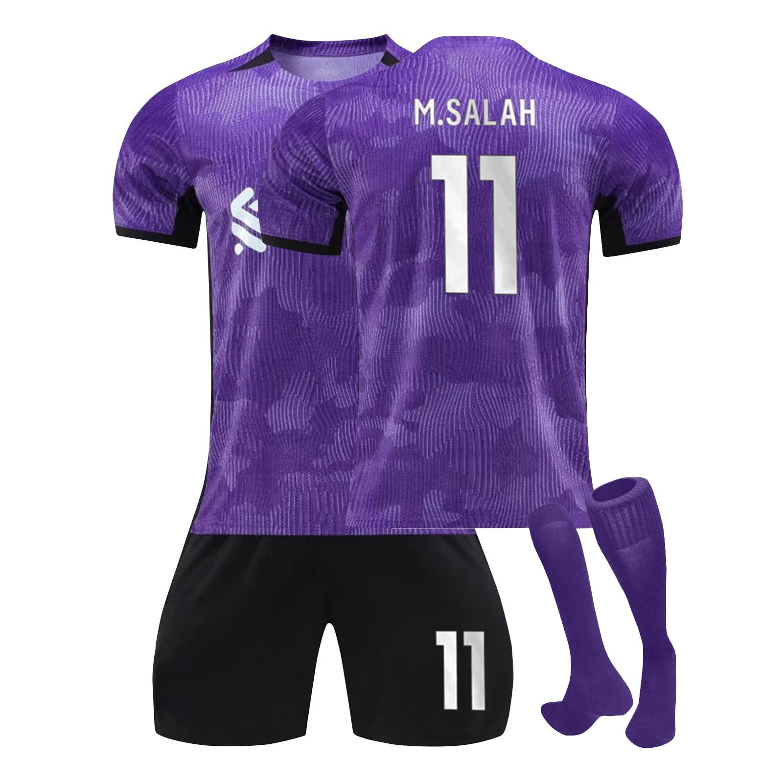 Sien 2324 Liverpool Soccer League Second Away Game Soccer Jersey, Deep Purple #11 M.SALAH Short ...