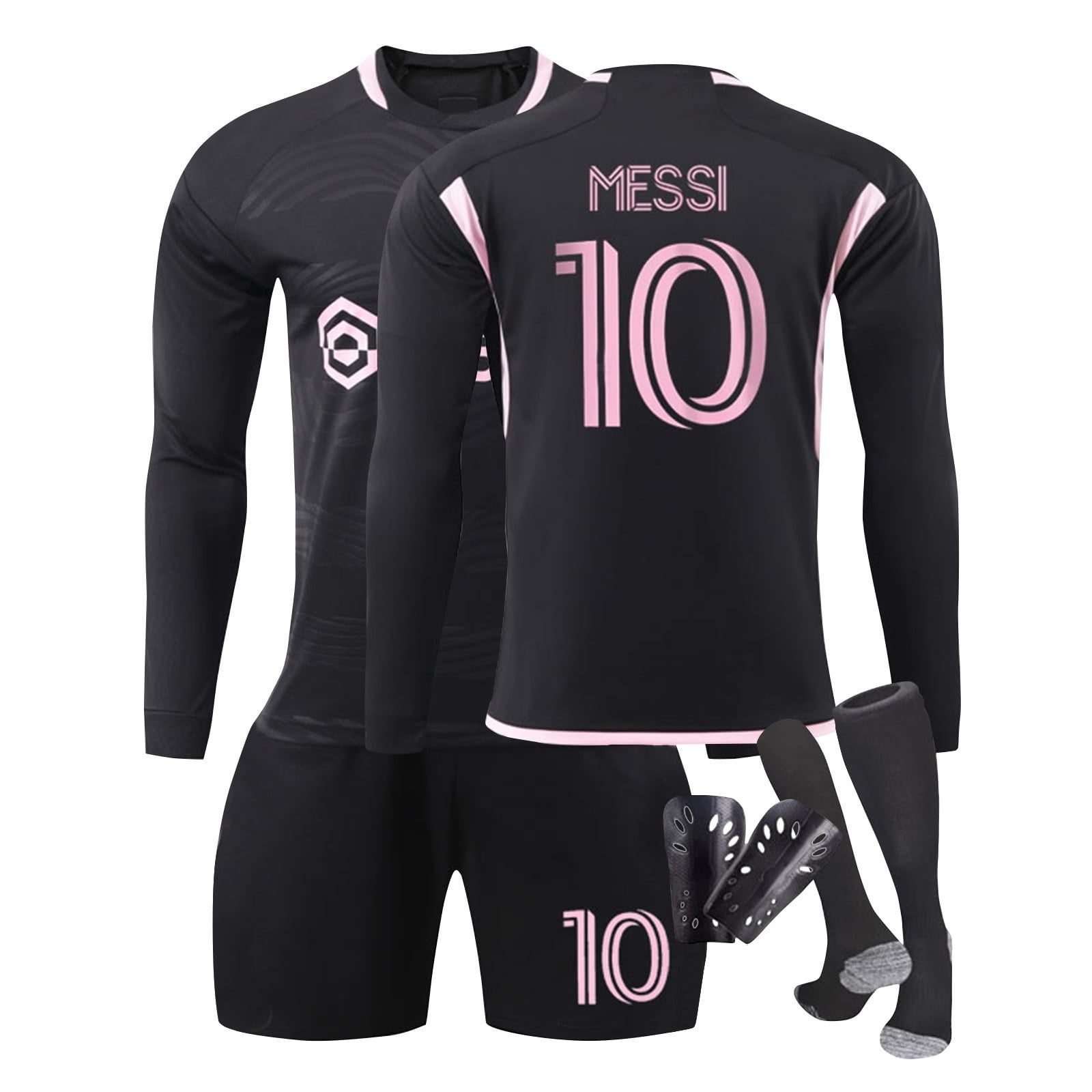 Sien 2324 USA Team Away Game Soccer Uniform[Purity and Strength], #10 Player Long Sleeve Jersey ...