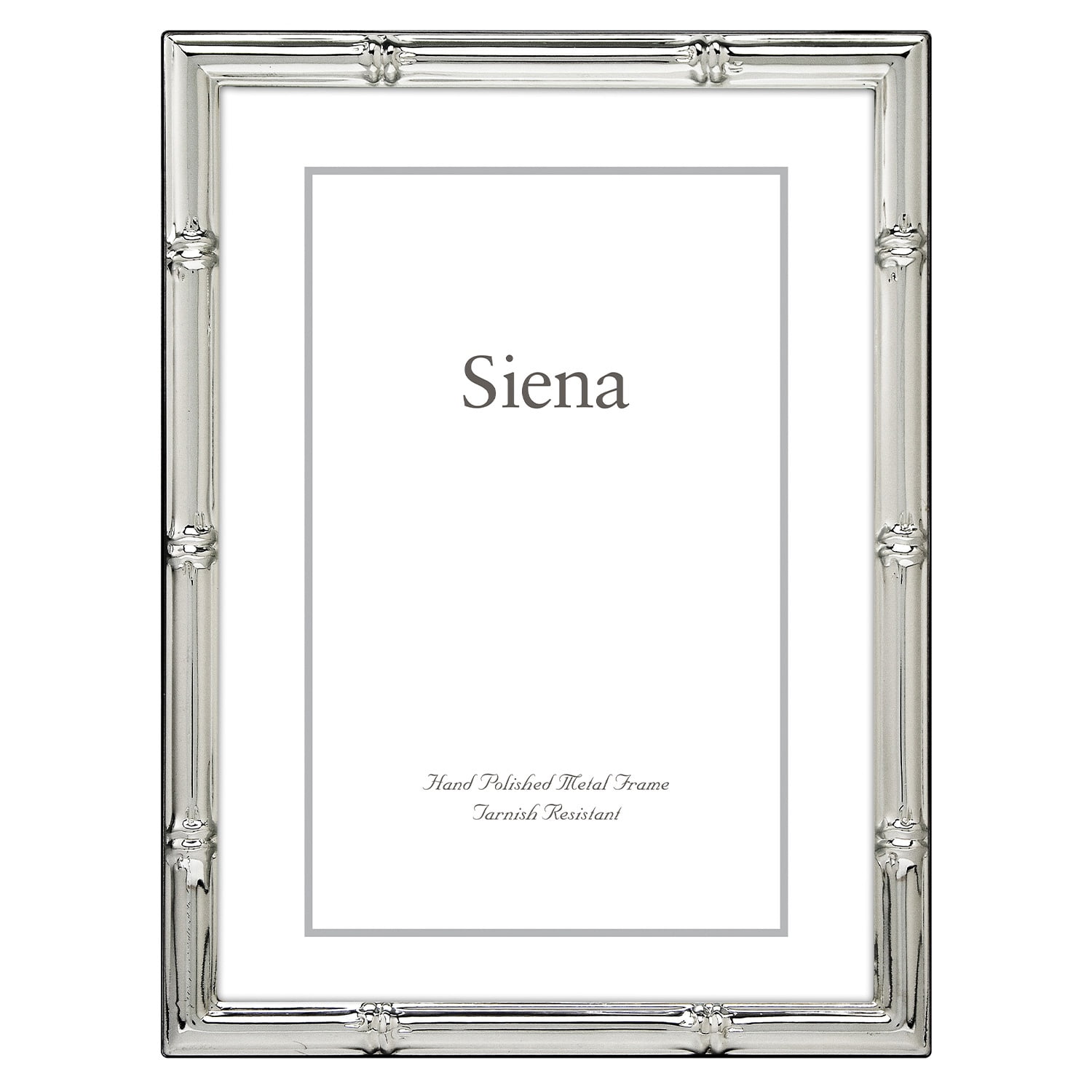 Siena Bamboo Frame Silver 5x7 - Walmart Business Supplies