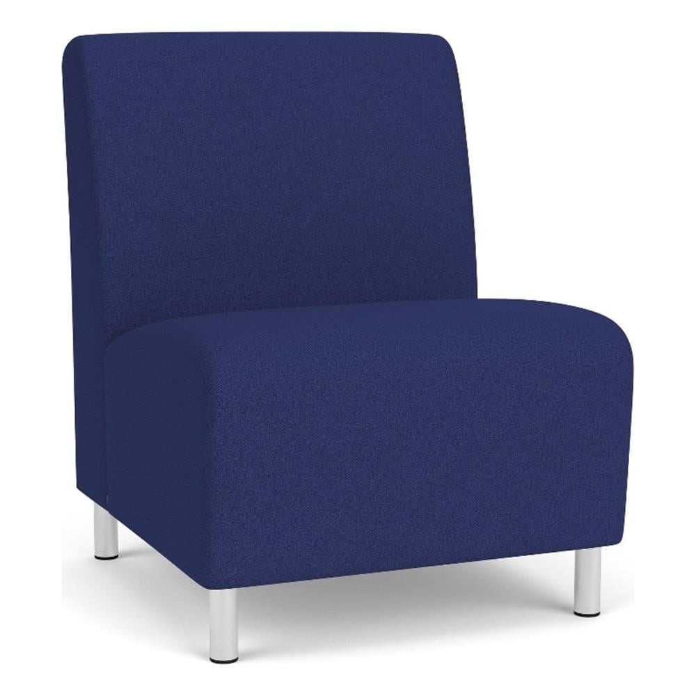 Siena Lounge Reception Armless Oversize Guest Chair / Brushed Steel ...