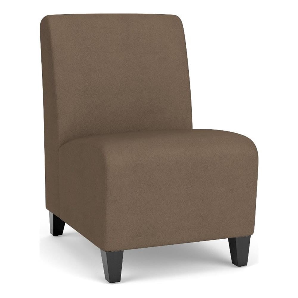 Siena Lounge Reception Waiting Armless Guest Chair / Black Steel Legs ...