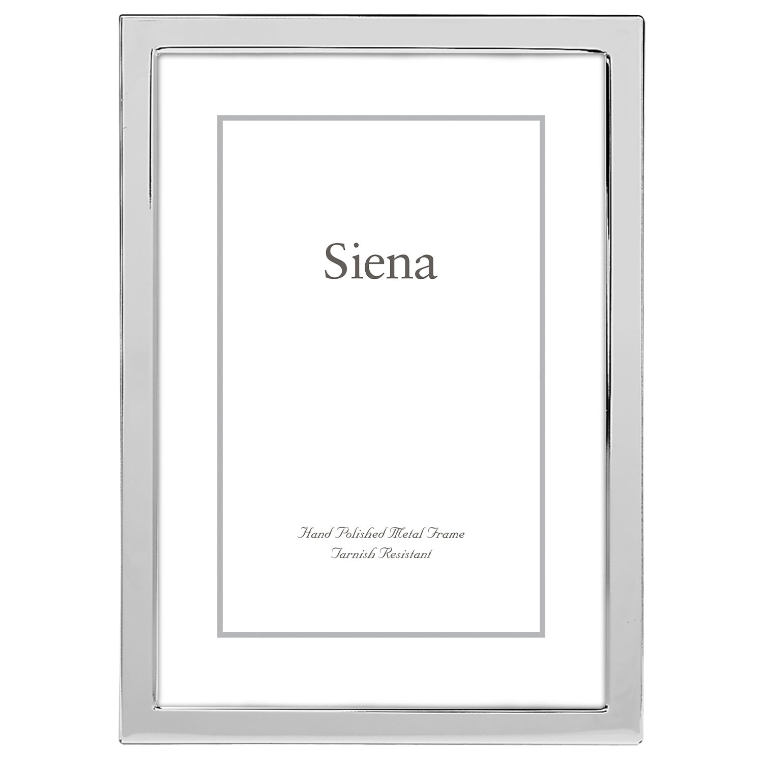 Siena Plain Frame Silver 4x6 - Walmart.com