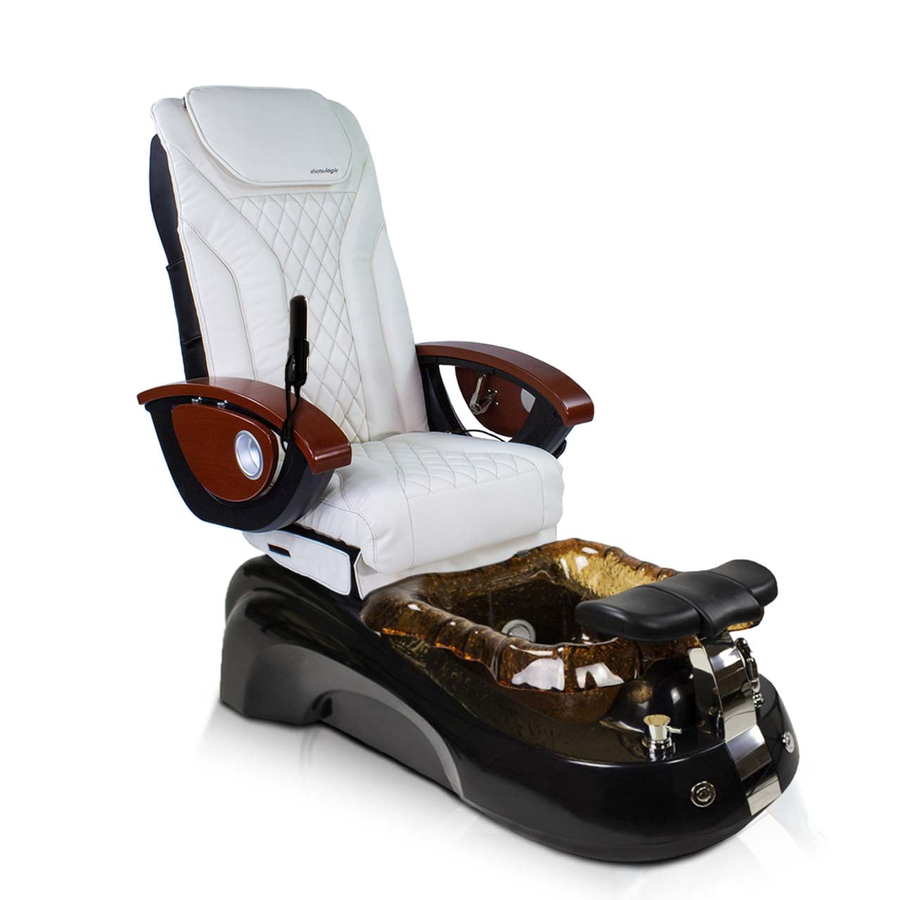 Siena Shiatsulogic Pedicure Chair Black/Gold w/ Discharge Pump Stylish ...