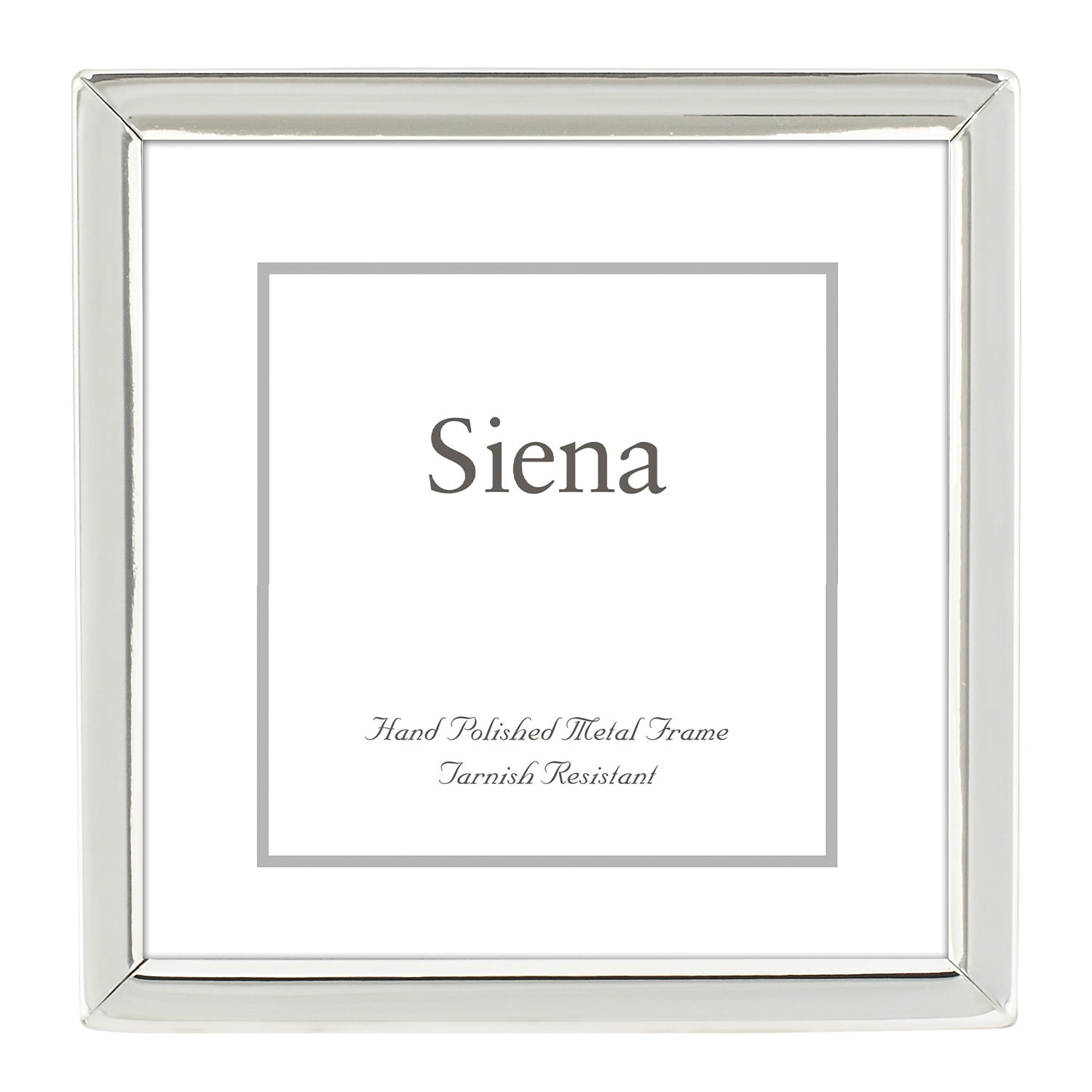 Siena Slim Border Frame Silver 3x3 - Walmart.com
