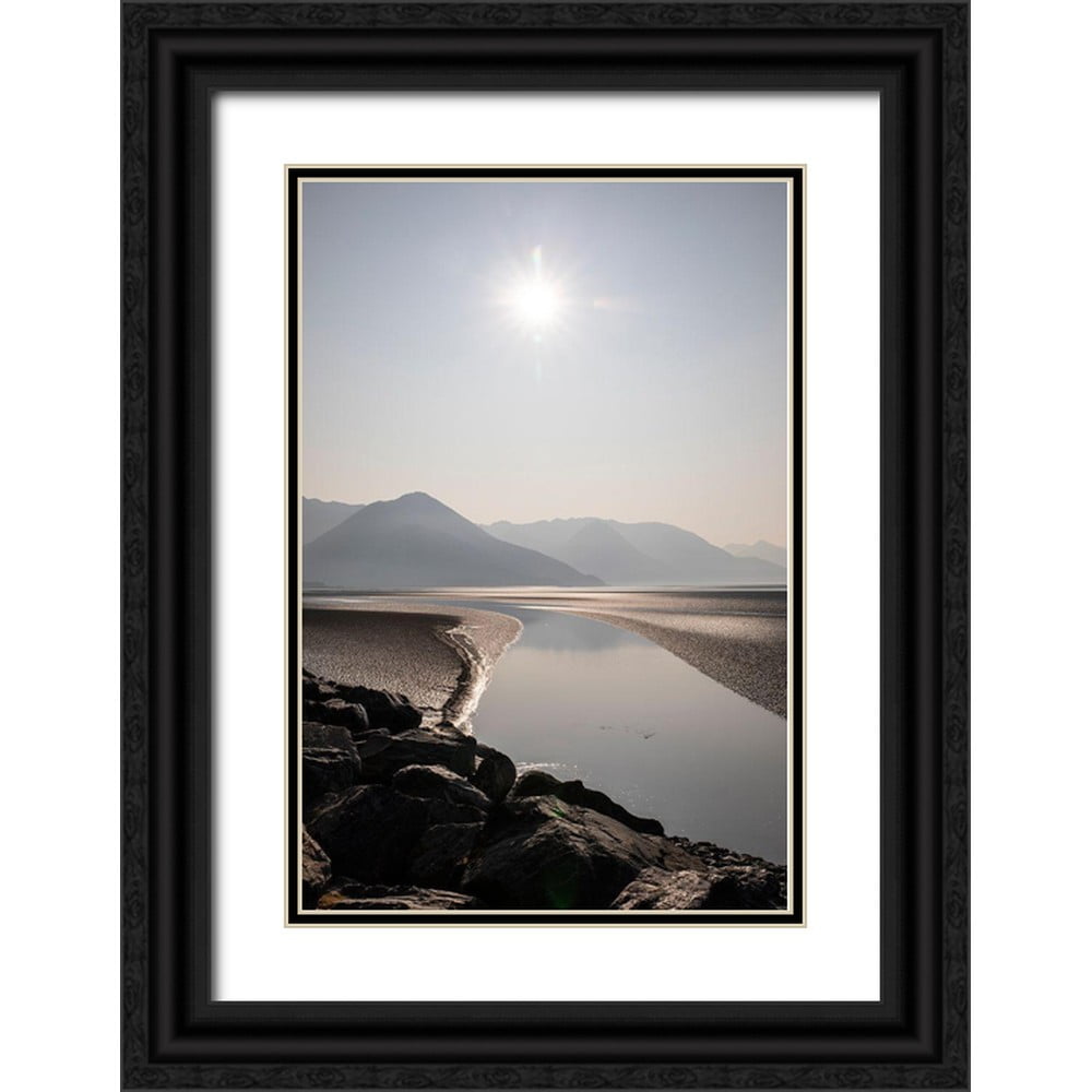 Sienda, Jolly 11x14 Black Ornate Wood Framed with Double Matting Museum ...