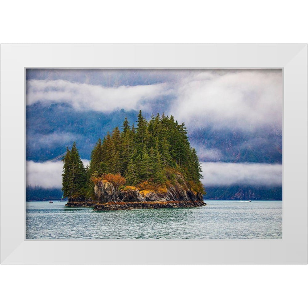 Sienda, Jolly 24x17 White Modern Wood Framed Museum Art Print Titled - Prince William Sound ...