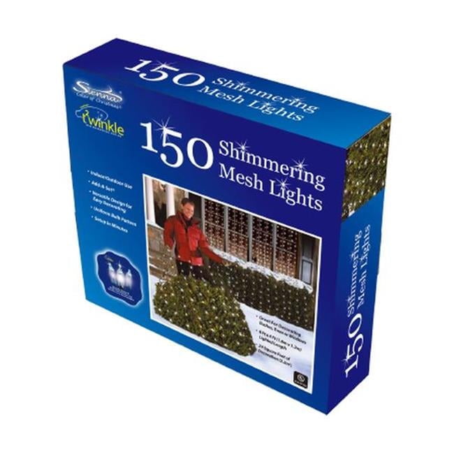Sienna 4 x 6 ft. LED Shimmer Mesh String Lights with 150 Clear ...