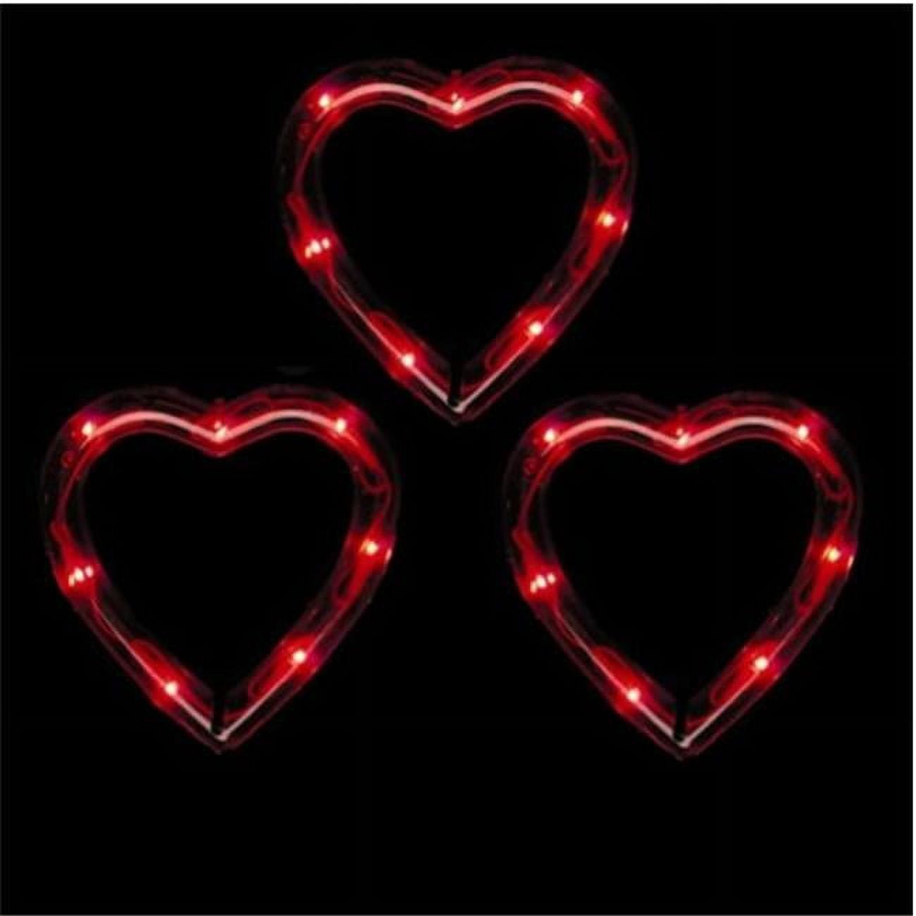 Sienna 661-348G6511 Lighted Valentines Day Decorations - Red Heart ...