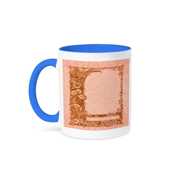 Sienna Floral Trellis Design On A Peach Damask Background, 15oz Two ...