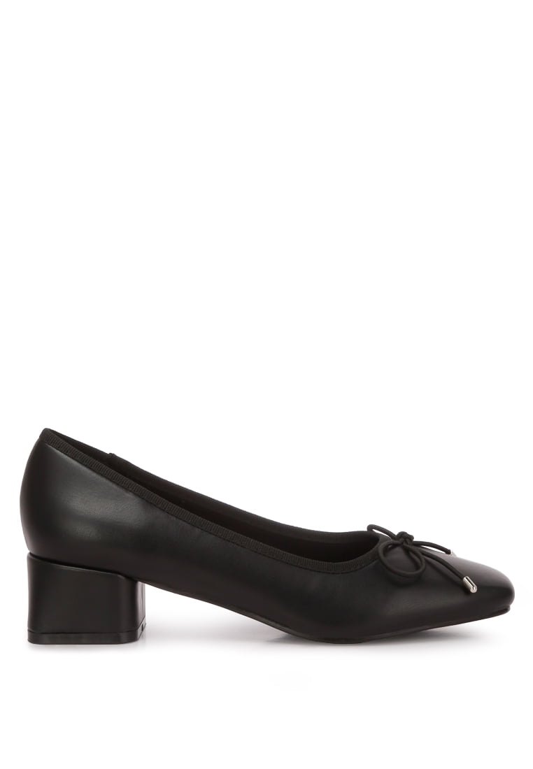 Sienna Low Block Heel Ballerinas - Walmart.com