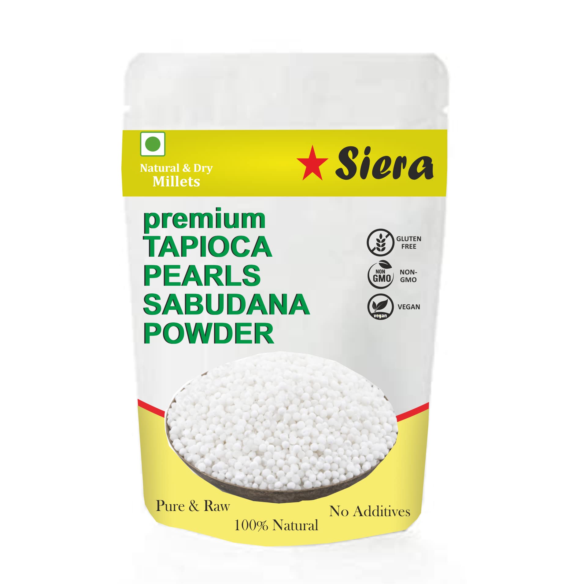 Siera Tapioca Flour | Sabudana Atta | Pure & Natural - 200 Gm - Walmart.com