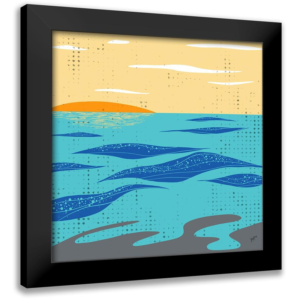 Sierer, Trish 15x15 Black Modern Framed Museum Art Print Titled - Calm ...