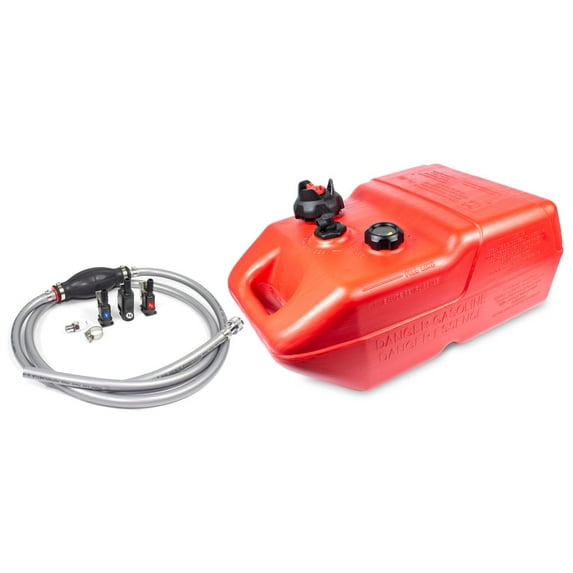 Sierra All-In-One Fuel Tank Combo, 6 Gallon Portable Marine Gas for ...
