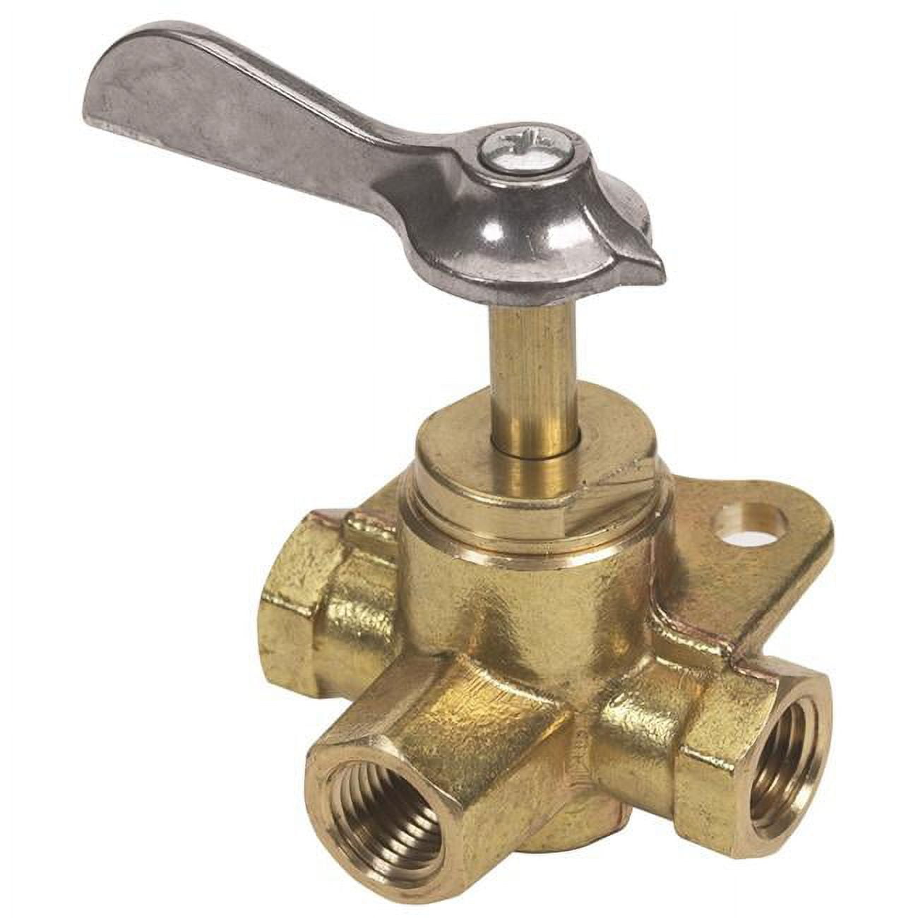Moeller Fuel Tank Three-Way Click Valve 1/4", Brass - Walmart.com