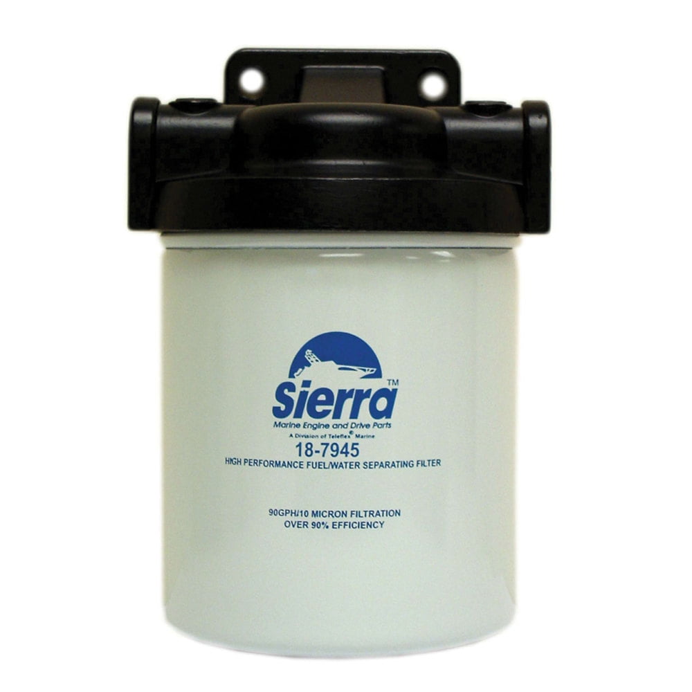 Sierra 18-7982-1 10 Micron Aluminum Fuel/Water Separator Kit - 1/4 ...