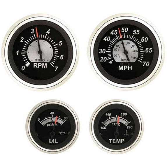 Sierra International 68960P 3 in. Sterling 50 MPH Speedometer Kit ...