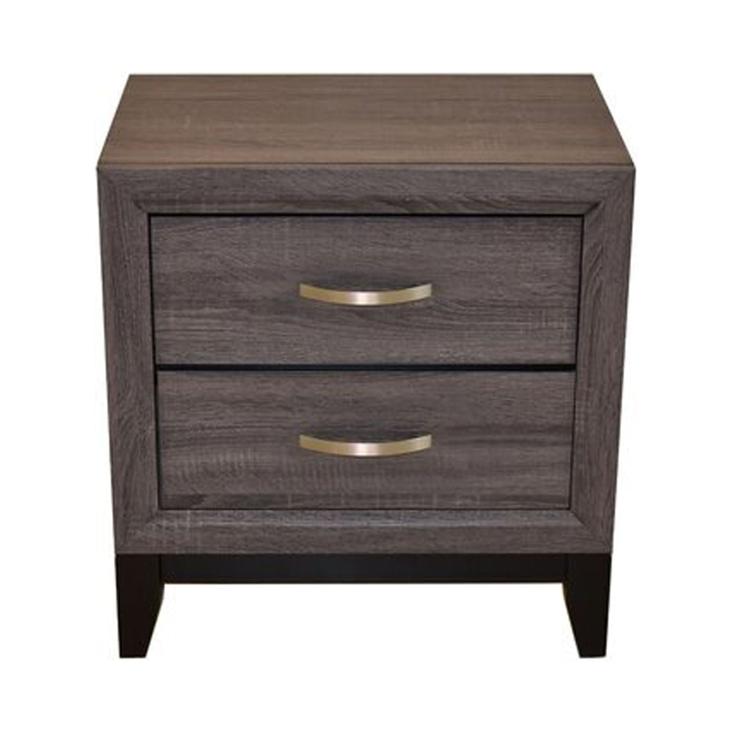 Sierra Contemporary Night stand Made with Wood in Gray - Walmart.com