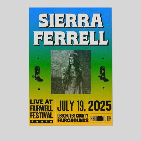 Sierra Ferrell Live At Fairwell Fes Size 24''x36'' -Gategoo - Walmart.com