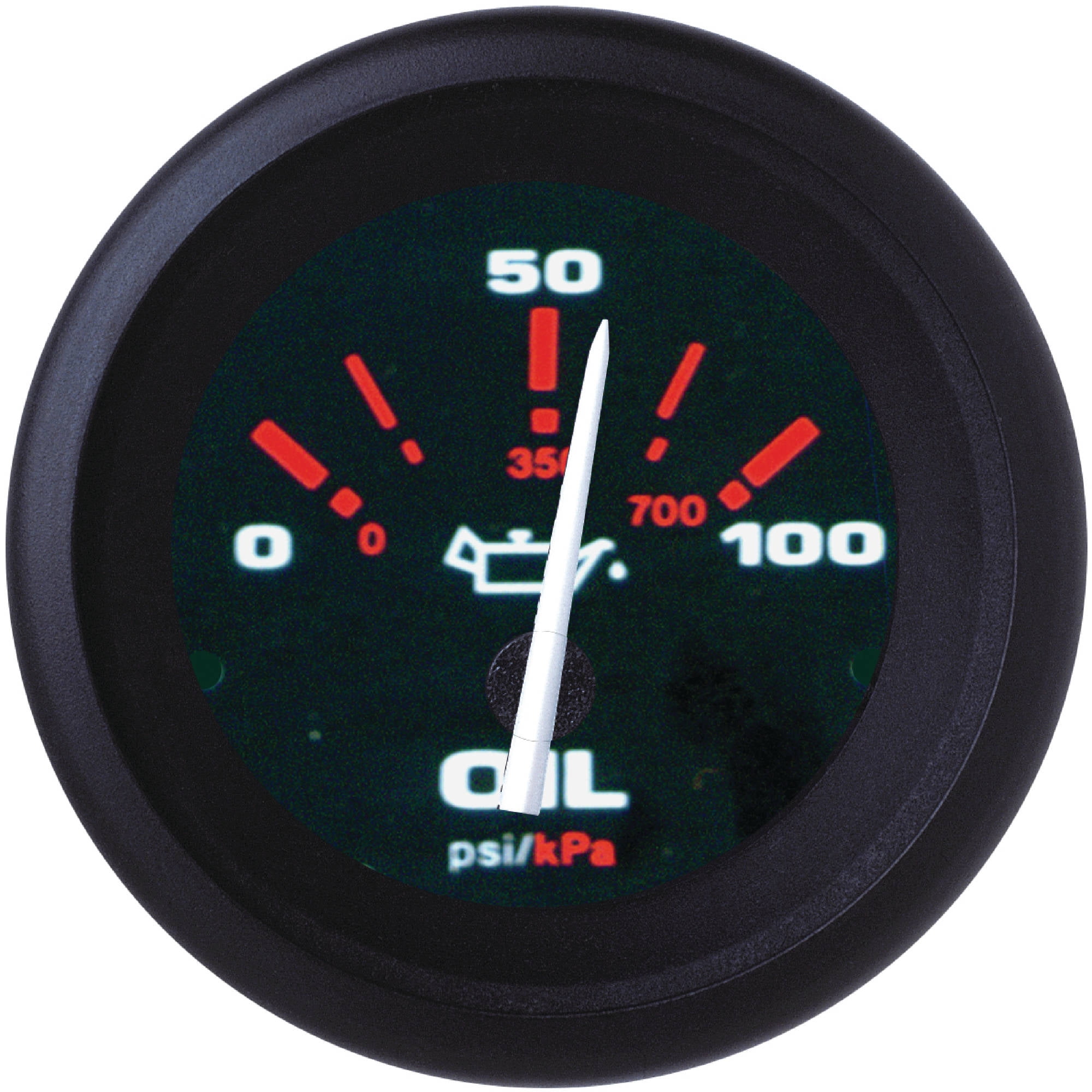 Sierra 57929P Amega Signature Series 2" Black 0-100 PSI Dial Range Oil ...