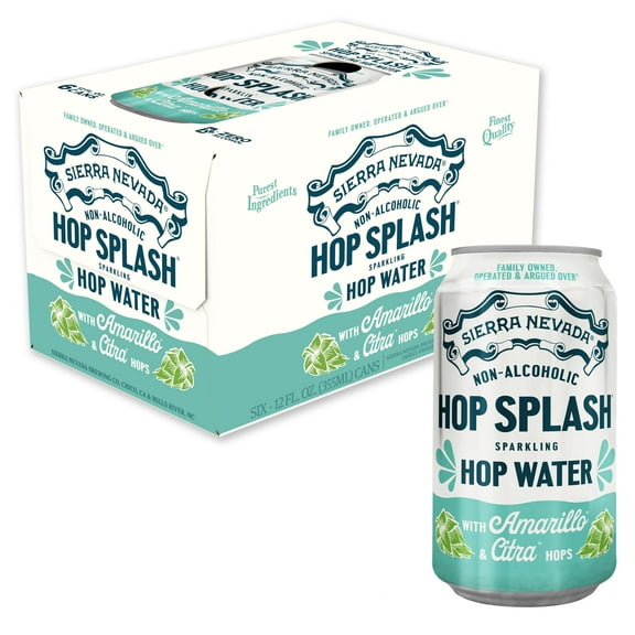 HOP WTR Sparkling Hop Water, Classic Flavor, 12 oz Drinks, 12 Pack ...
