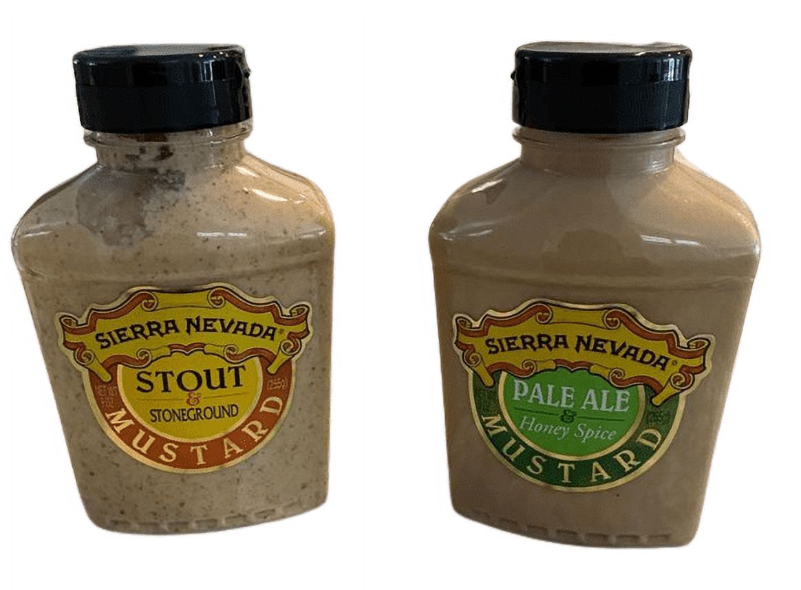 Sierra Nevada Stout & Stoneground Mustard and Pale Ale 9 oz 255g Set- 2 ...