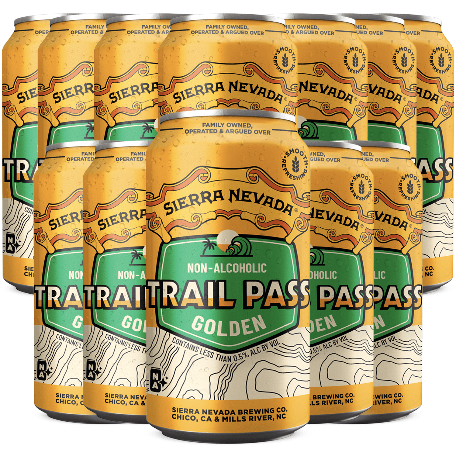 Sierra Nevada Trail Pass Golden Non-Alcoholic Beer- 12oz Cans ...