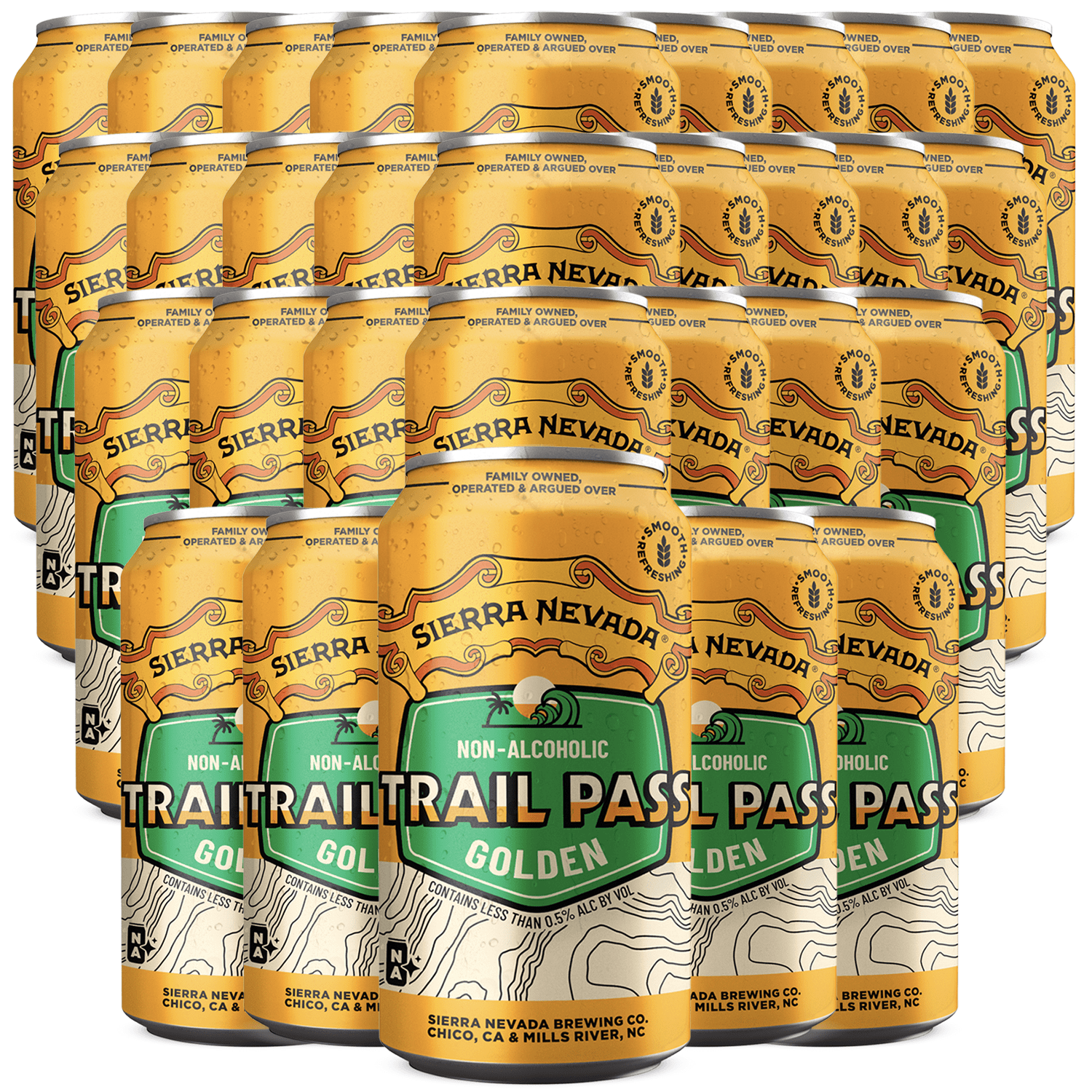 Sierra Nevada Trail Pass Golden Non-Alcoholic Beer- 12oz Cans ...