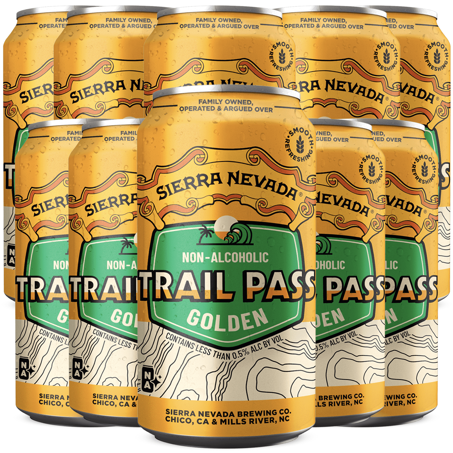 Sierra Nevada Trail Pass Golden Non-Alcoholic Beer- 12oz Cans ...