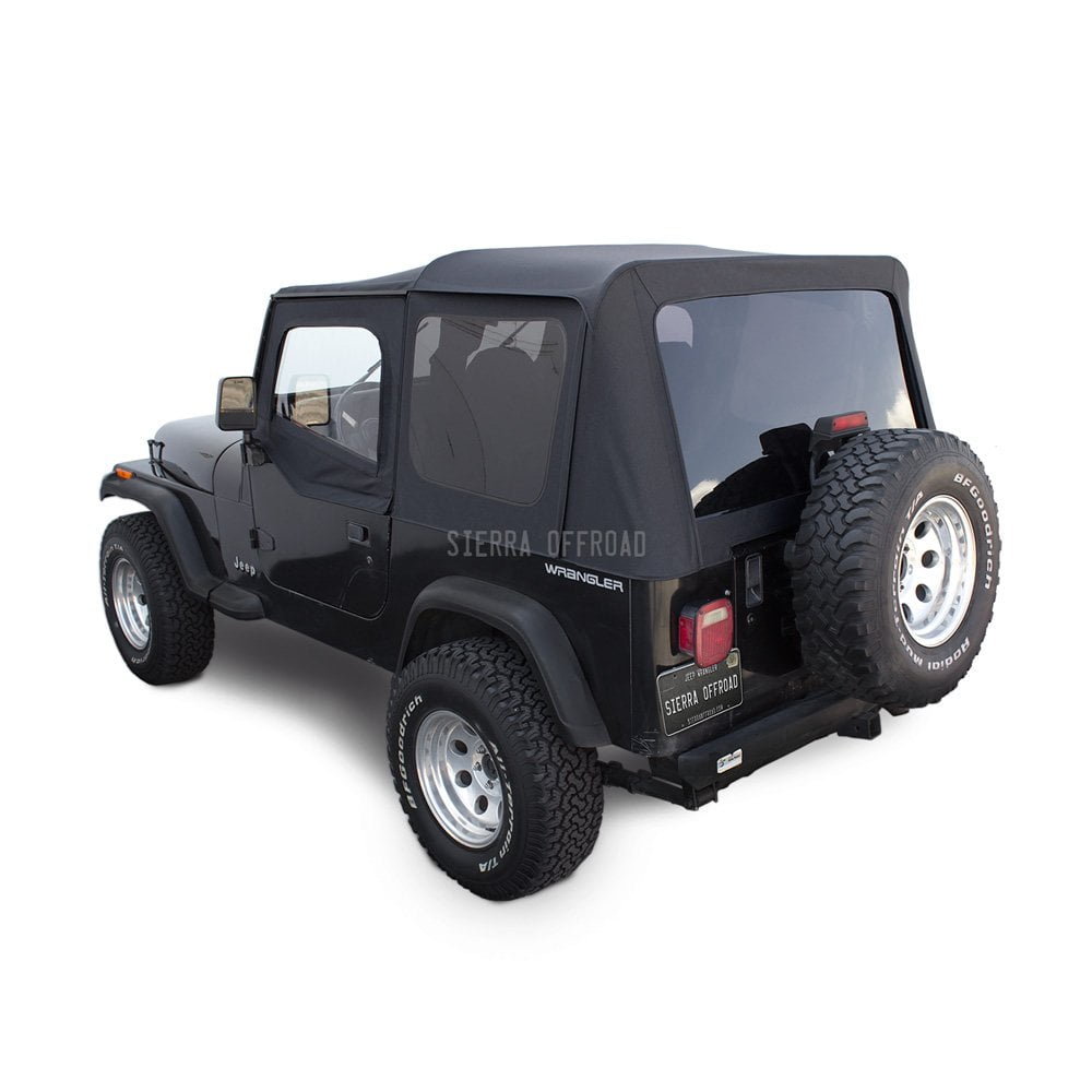 Sierra Offroad Soft Top for 1988 to 1995 Jeep Wrangler YJ - Black ...
