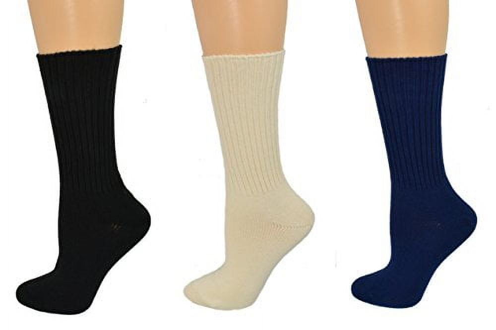 Sierra Socks Boys & Girls School Uniform Athletic Crew Socks, Midweight ...