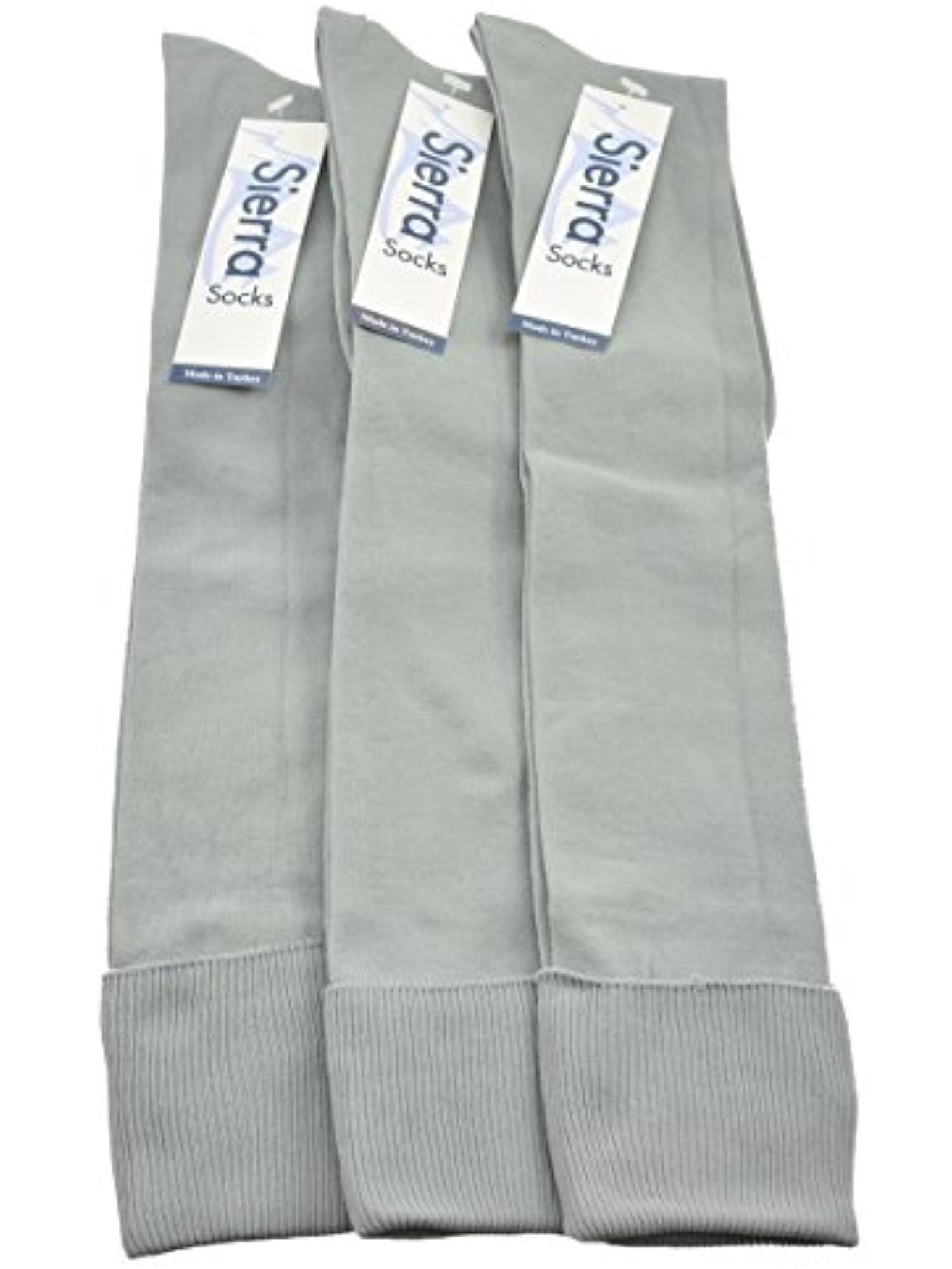 Sierra Socks Girls’ White Knee-High School Uniform Nylon Dress Socks ...