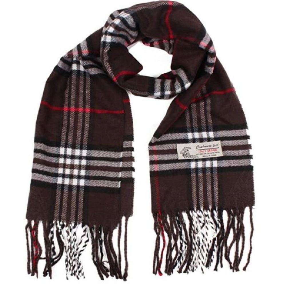 Sierra Socks Men's and Women's Unisex Plaid Scarf, Oversized Scarves ...
