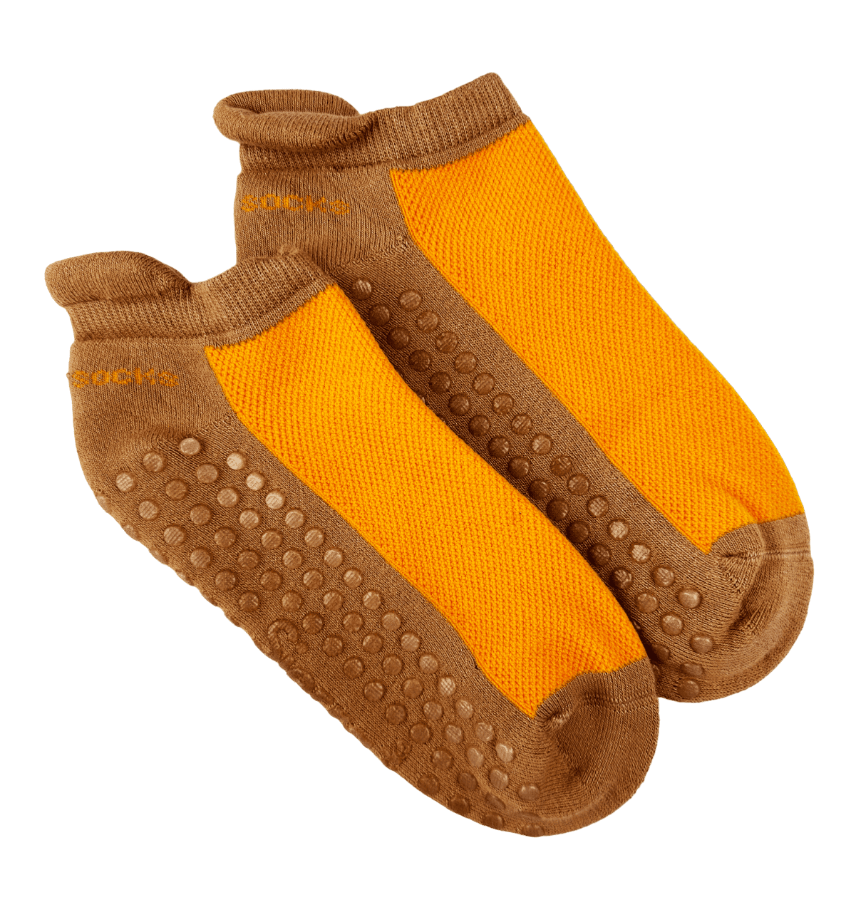 Sierra Socks Women's Ankle Socks with Heel Guard, Non Skid Gripper ...