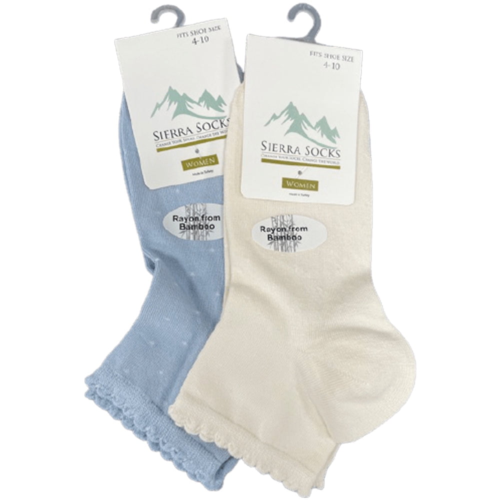 Sierra Socks Women's Bamboo Low-Cut Quarter Socks, Soft, and ...