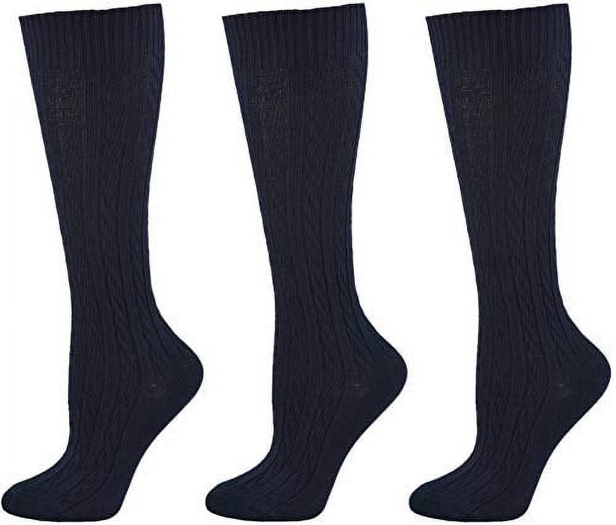 Sierra Socks Girls’ Knee High School Uniform Socks, Cotton Cable Knit ...