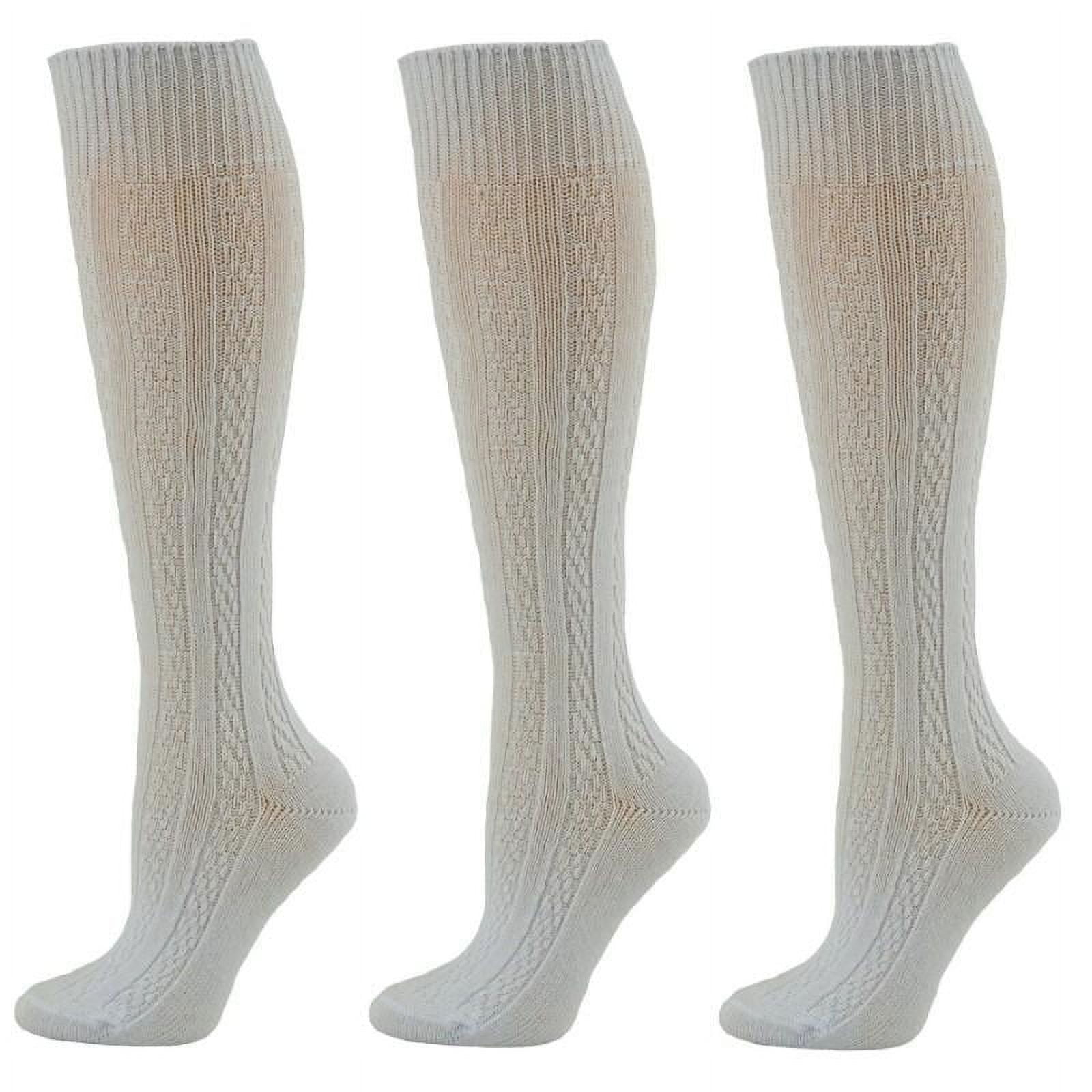 Sierra Socks Women's Cotton Knee High Socks, School Uniform Knee High ...