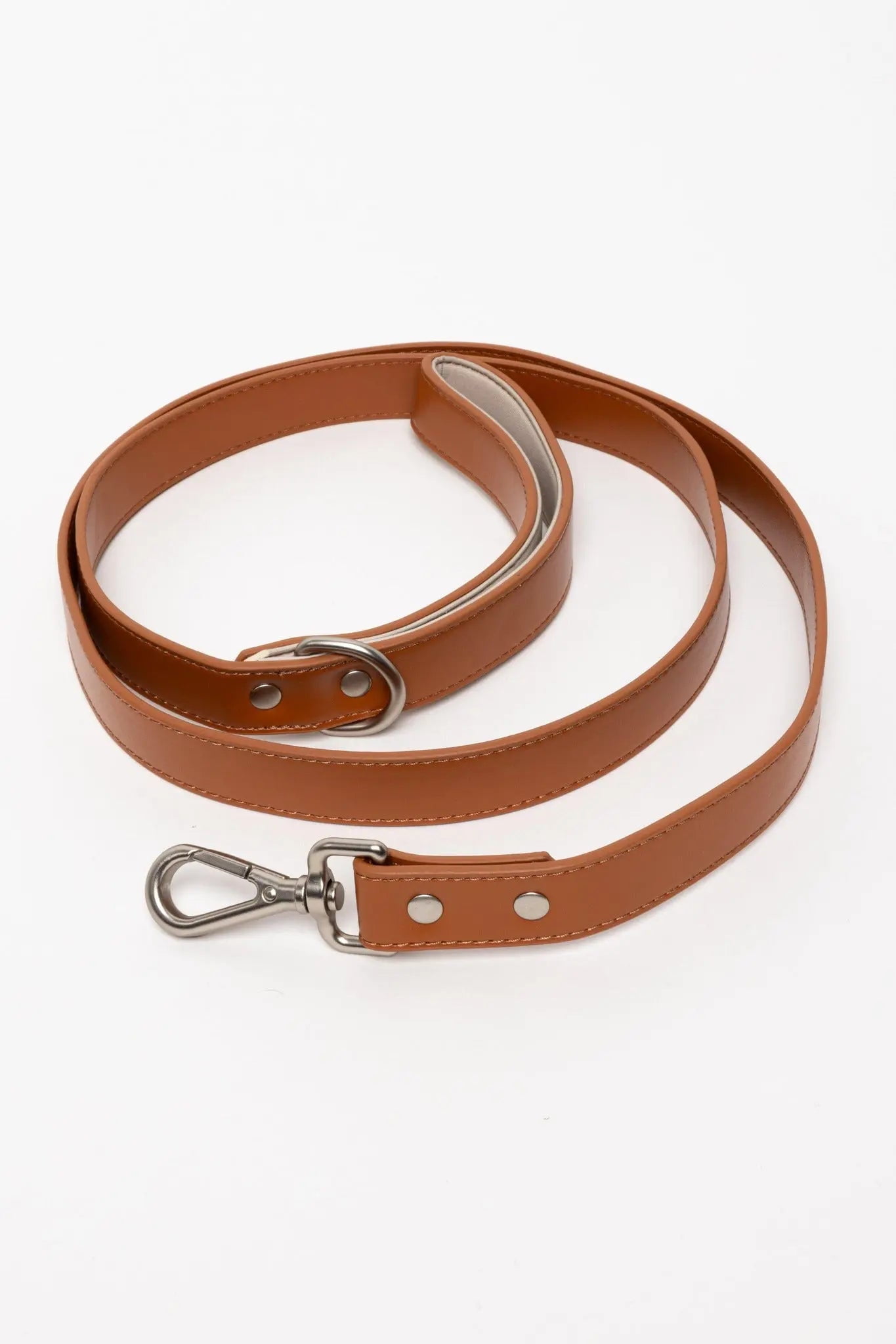 Aria the Fox Sierra Sunrise 6' Vegan Leather Dog Standard Leash, Brown ...
