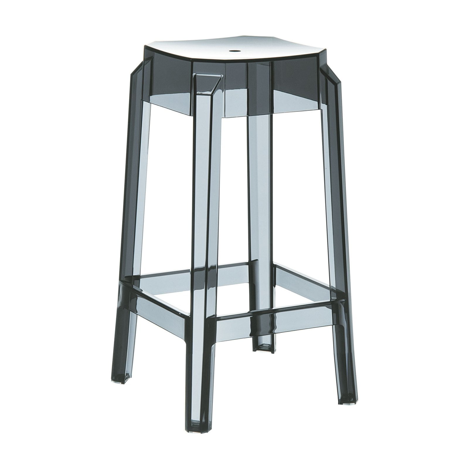 Fox Counter Stool in Transparent Black - Set of 2 - Walmart.com