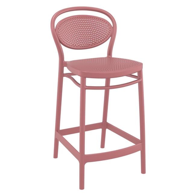 Siesta ISP268-MSL Marcel Counter Stool, Marsala - Pack of 2 - Walmart.com
