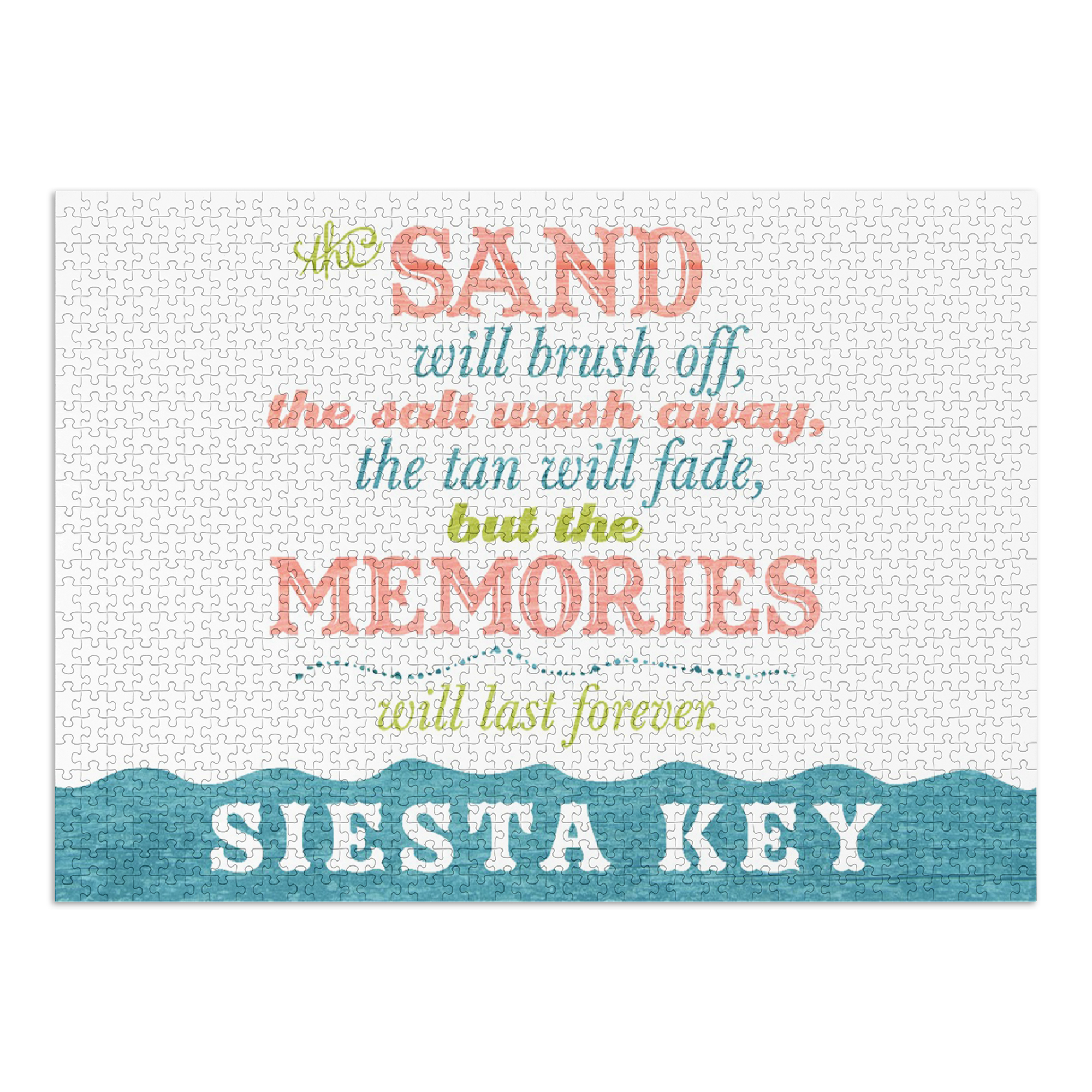 Siesta Key, Florida, Beach Memories Last Forever (1000 Piece Puzzle ...