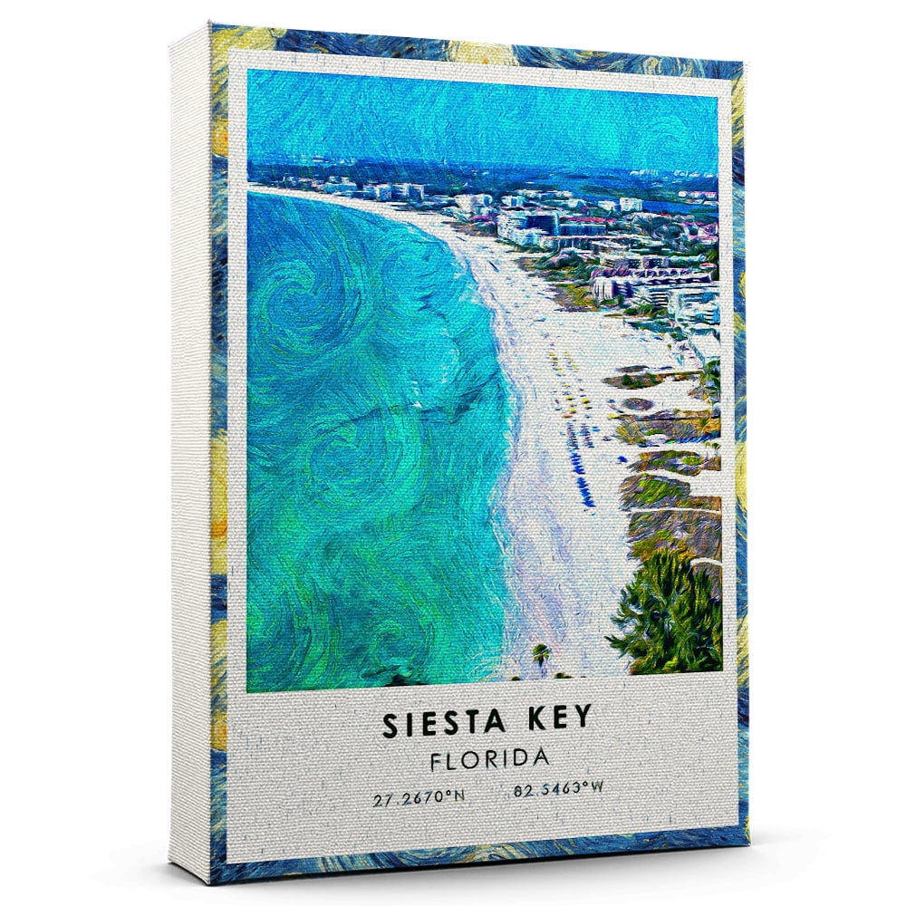 Siesta Key Travel Canvas, Florida Travel Art Canvas, Siesta Key Travel ...