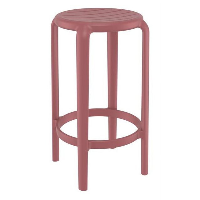 Siesta Tom Resin Counter Stool Marsala - Walmart.com