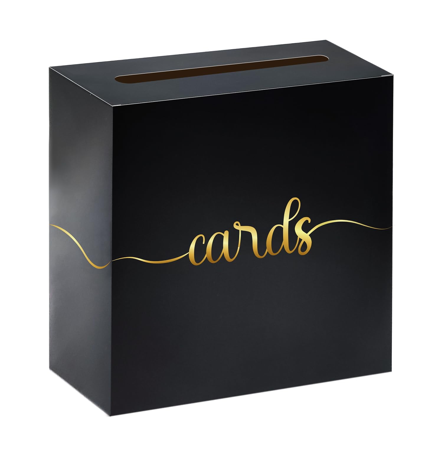 SietDESEO Black and Gold MMF7 Card Box for Party, Envelope, Money, Gift ...