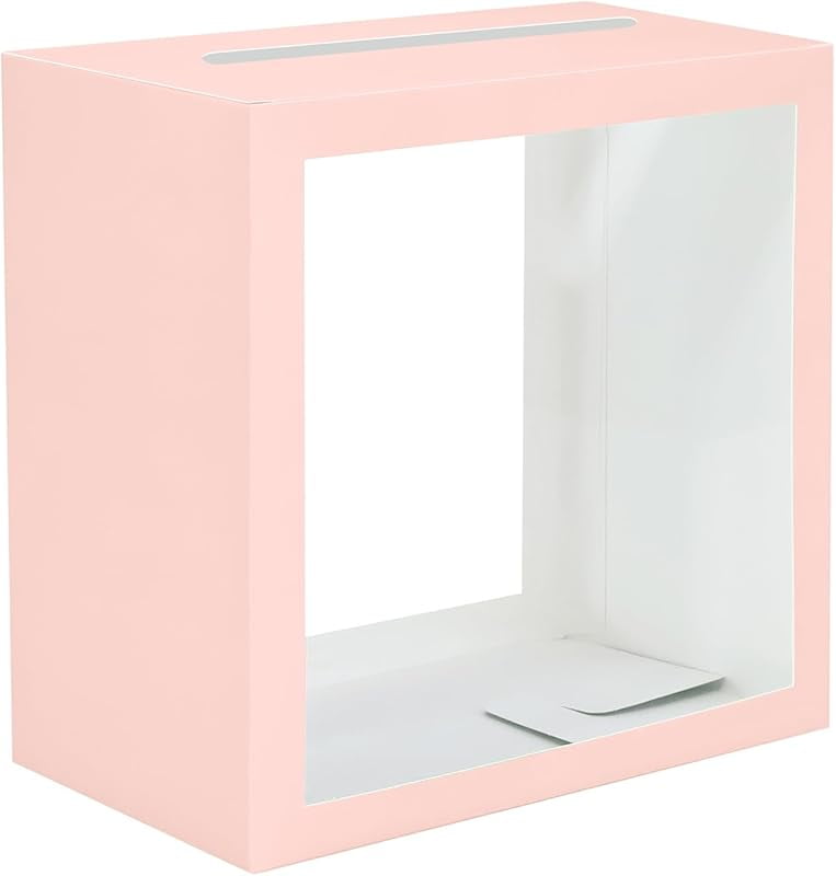 SietDESEO White Card Box for Party with Clear Window Box for Cards ...