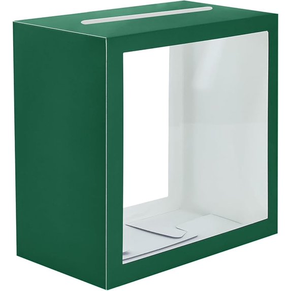 SietDESEO White Card Box for Party with Clear Window Box for Cards ...