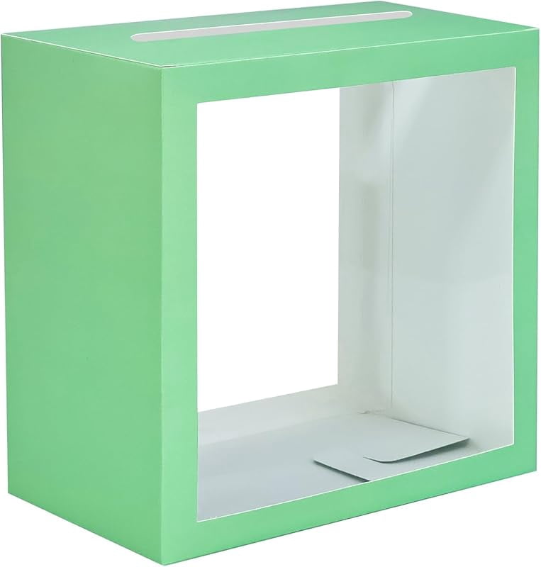 SietDESEO White Card Box for Party with Clear Window Box for Cards ...