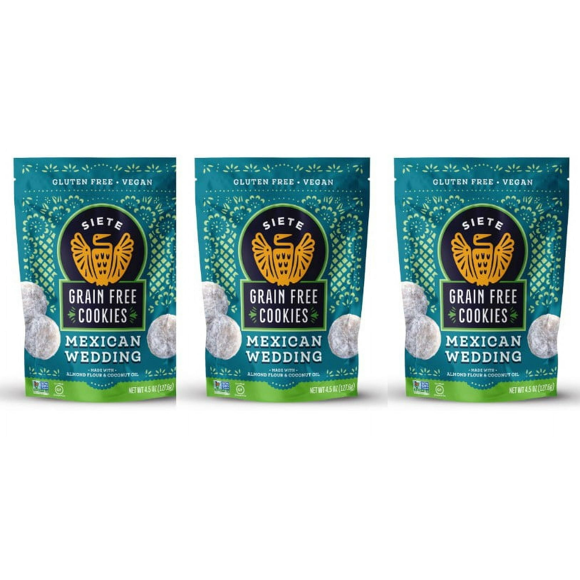 Siete Family Foods Grain Free Mexican Wedding Cookies with Cinnamon, 4 ...
