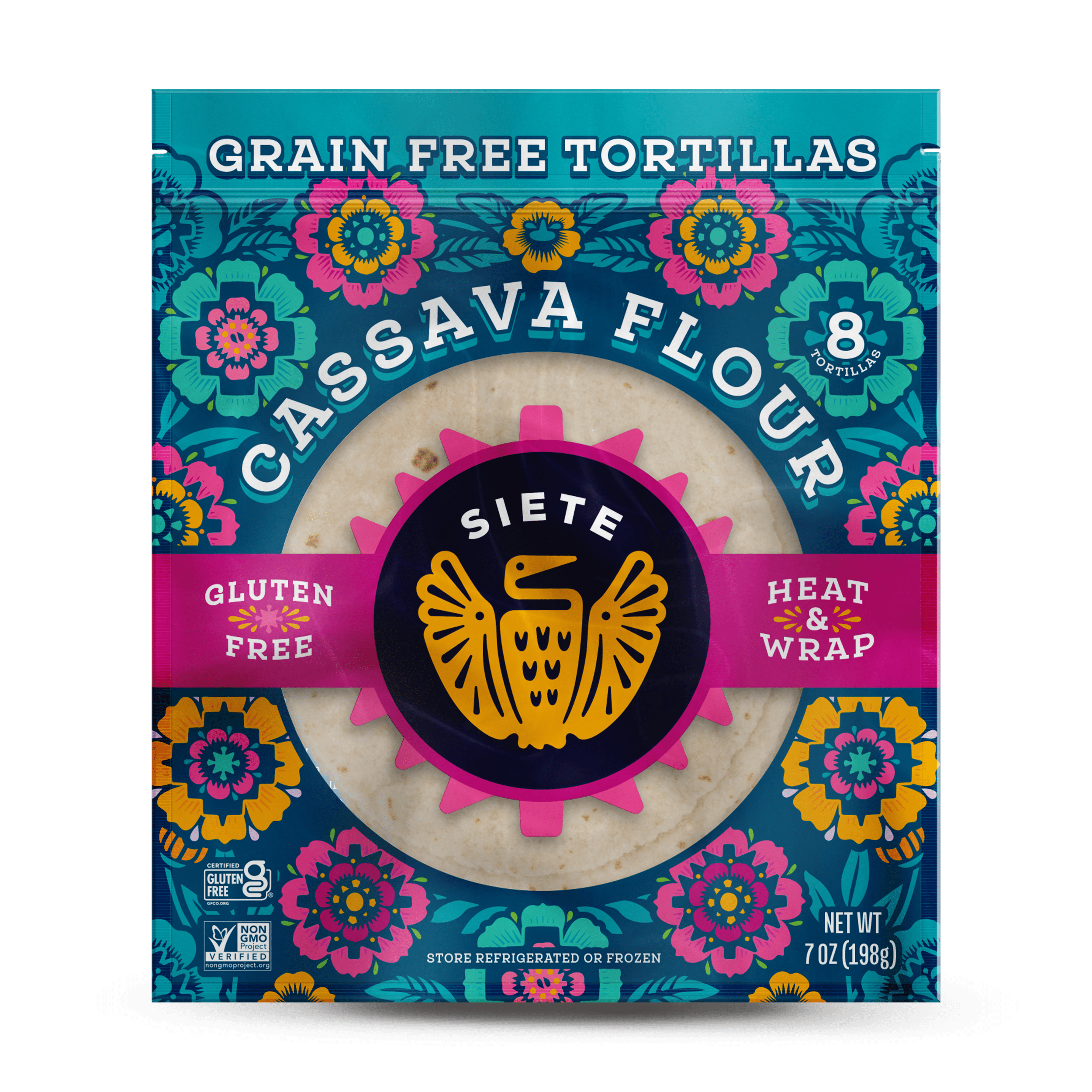 Siete Grain Free Cassava Flour Tortillas 7oz 8 Count - Paleo, Vegan ...