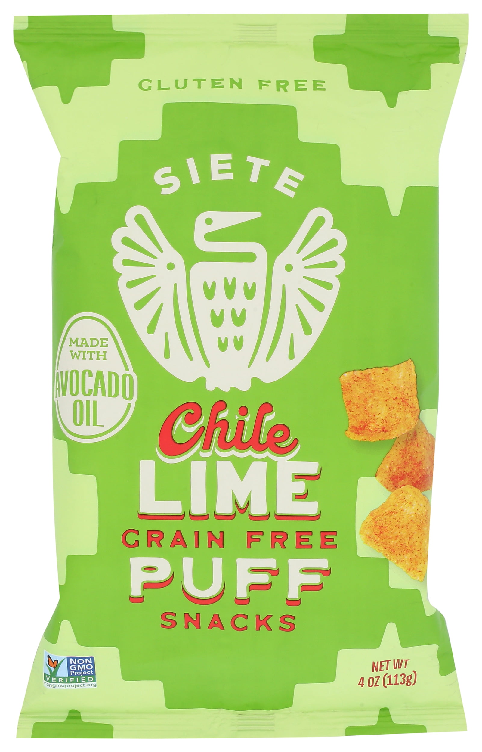 Siete,Grain Free Puff Snacks, Chile Lime, 4 OZ, 6 pack - Walmart.com