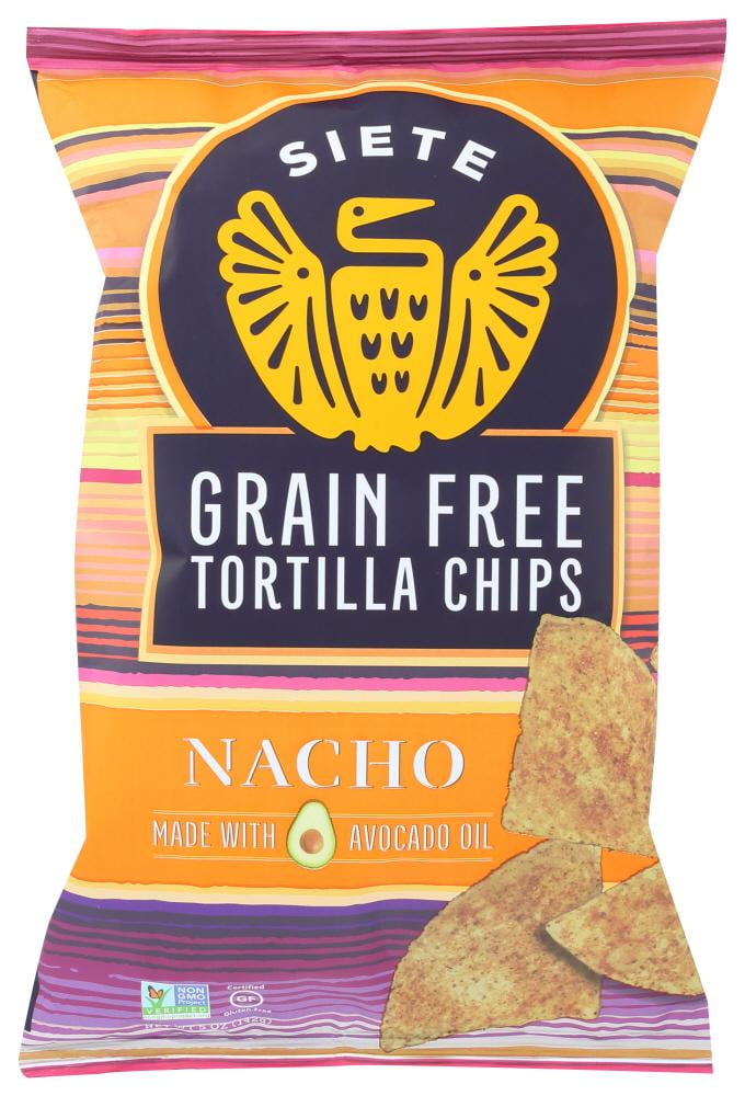 Siete Nacho Tortilla Chips, 5 oz Bags, Pack of 12 - Walmart.com